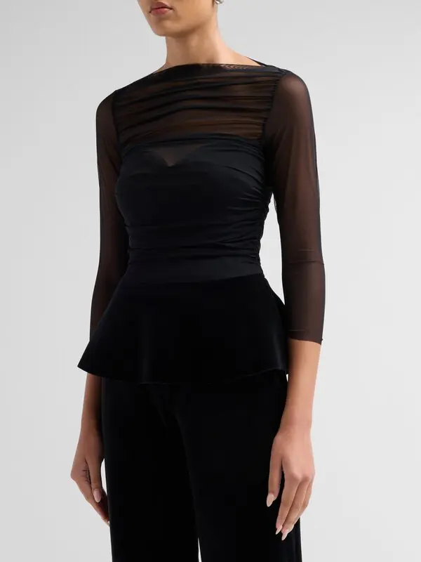 Chiara Boni La Petite Robe Mausi Velvet Illusion Top