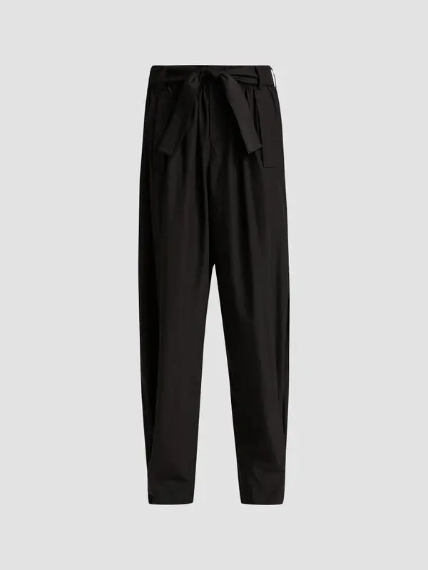 Derek Lam 10 Crosby Connor Cotton-poplin Tapered Self-belt Pants
