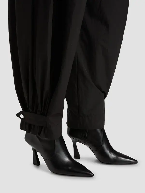 Derek Lam 10 Crosby Connor Cotton-poplin Tapered Self-belt Pants