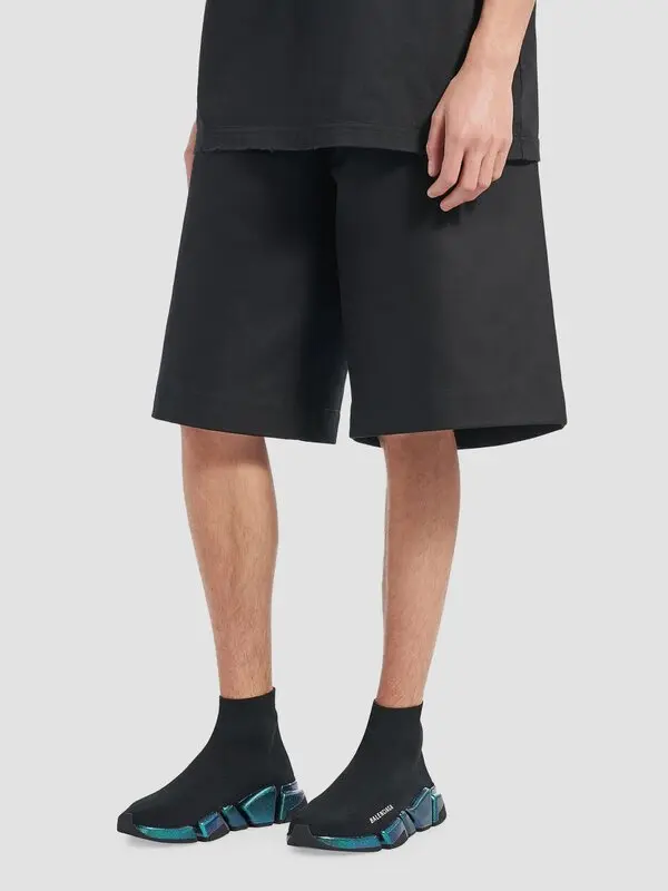 Balenciaga Speed 2.0 Iridescent Sneakers - Black