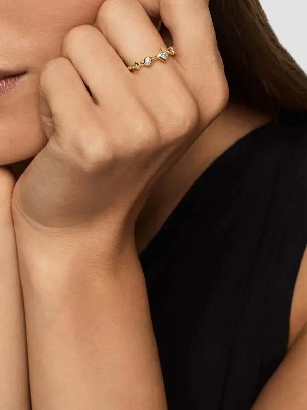 David Yurman Cable Band Ring In 18k Yellow Gold
