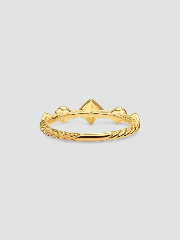 David Yurman Cable Band Ring In 18k Yellow Gold