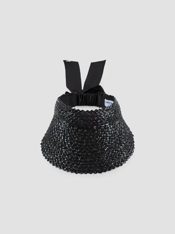 Eugenia Kim Ricky Bow Straw Visor
