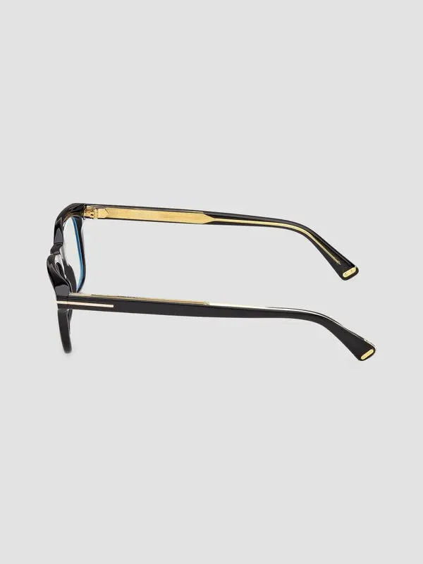 TOM FORD 50mm Blue Block Rectangular Eyeglasses