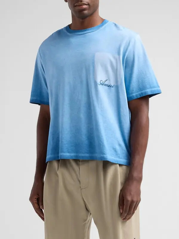 Amiri Faded Pocket Crop T-shirt