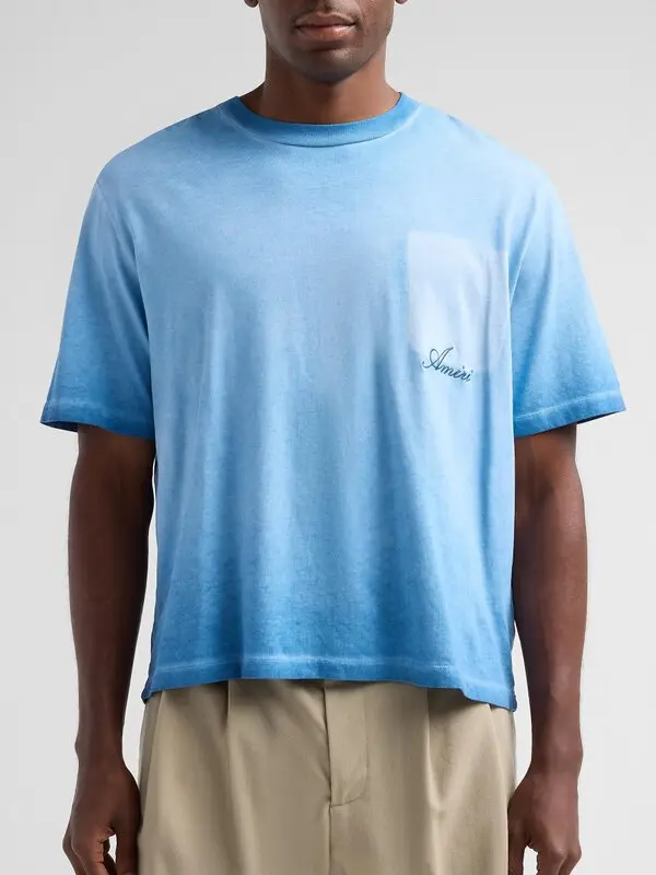 Amiri Faded Pocket Crop T-shirt
