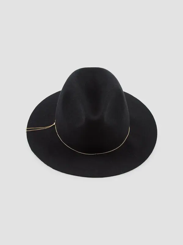 Eugenia Kim Sandy Felt Chain Fedora - Black