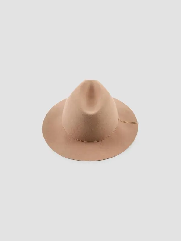 Eugenia Kim Sandy Felt Chain Fedora - Camel