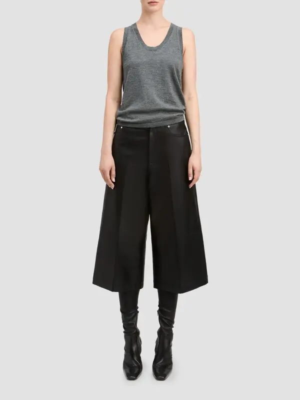 Derek Lam 10 Crosby Grayson Mercerized Wool-cashmere Knit Tank