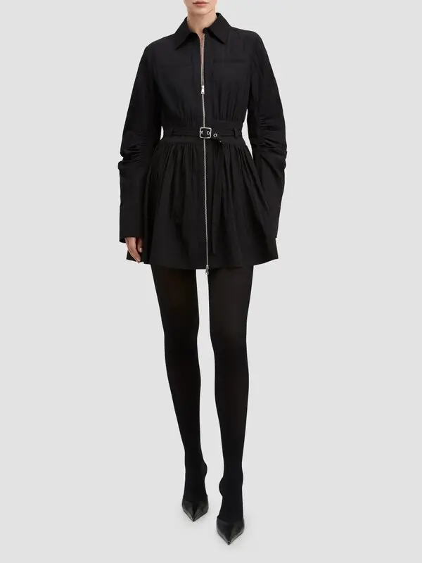 Derek Lam 10 Crosby Ethan Crinkle Cotton-nylon Mini Dress