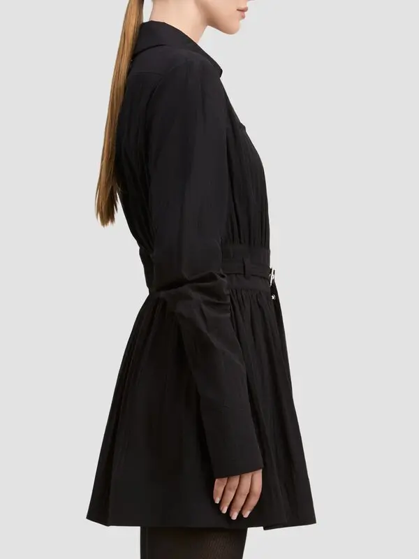 Derek Lam 10 Crosby Ethan Crinkle Cotton-nylon Mini Dress