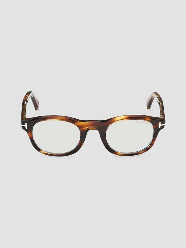 TOM FORD 47mm Blue Block Square Eyeglasses