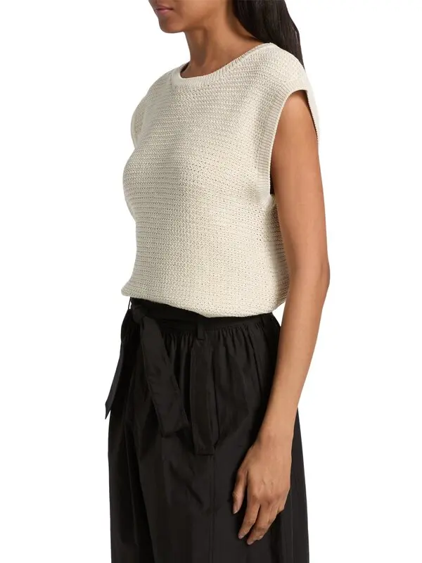 Derek Lam 10 Crosby Vivienne Knit Cotton Sleeveless Top
