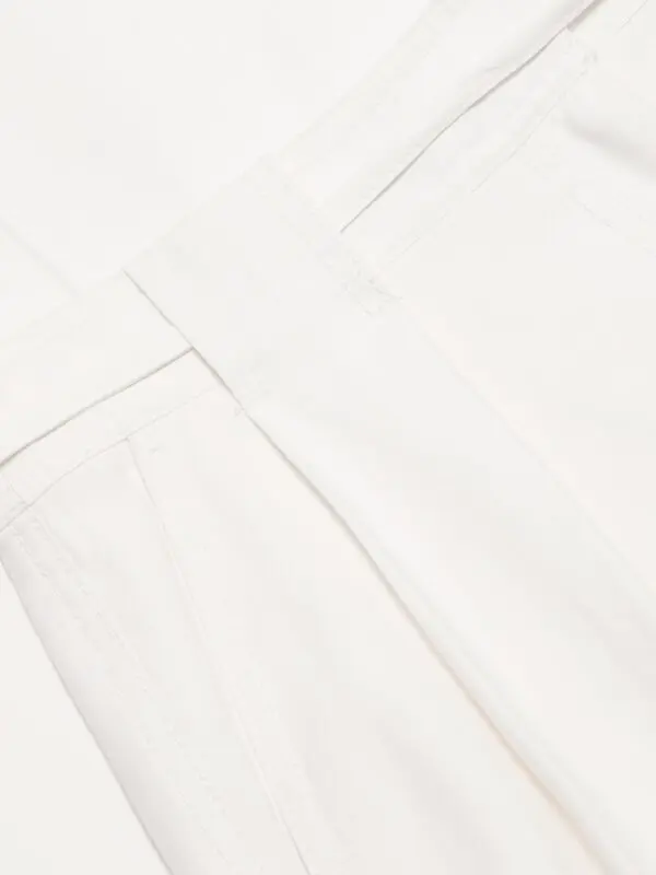 Derek Lam 10 Crosby Archer Twill Wide-leg Self-belt Pants