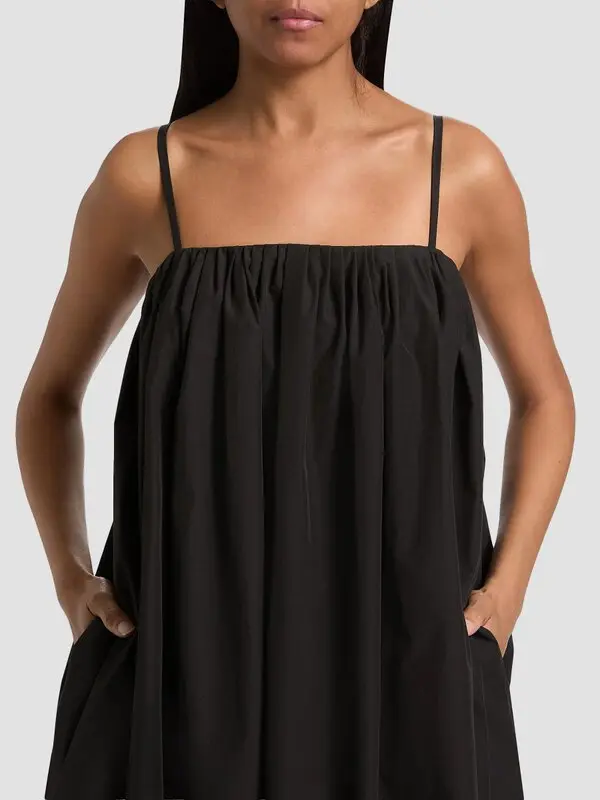 Derek Lam 10 Crosby Dominic Cotton Poplin Trapeze Minidress