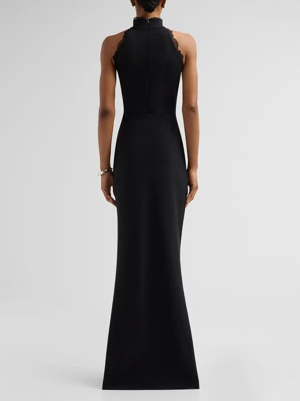 Chiara Boni La Petite Robe Kyomi Lace-trim Draped Gown