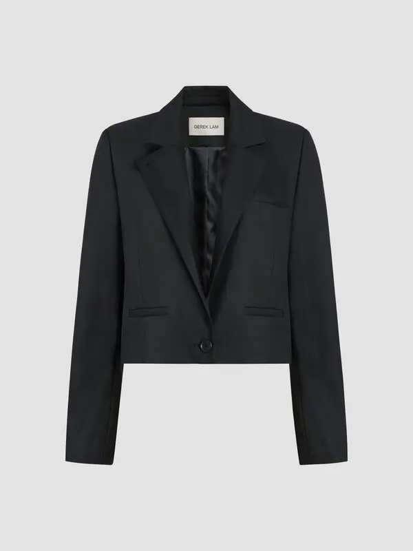 Derek Lam 10 Crosby Mona Essential Cropped Blazer