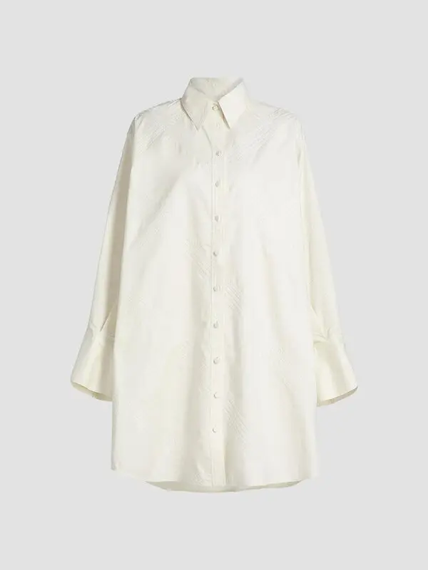 Derek Lam 10 Crosby Piper Embroidered Shirtdress
