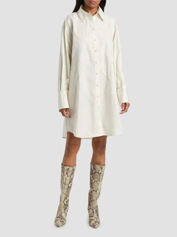 Derek Lam 10 Crosby Piper Embroidered Shirtdress