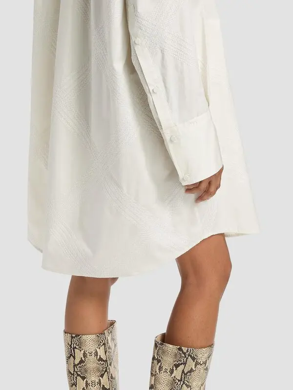 Derek Lam 10 Crosby Piper Embroidered Shirtdress
