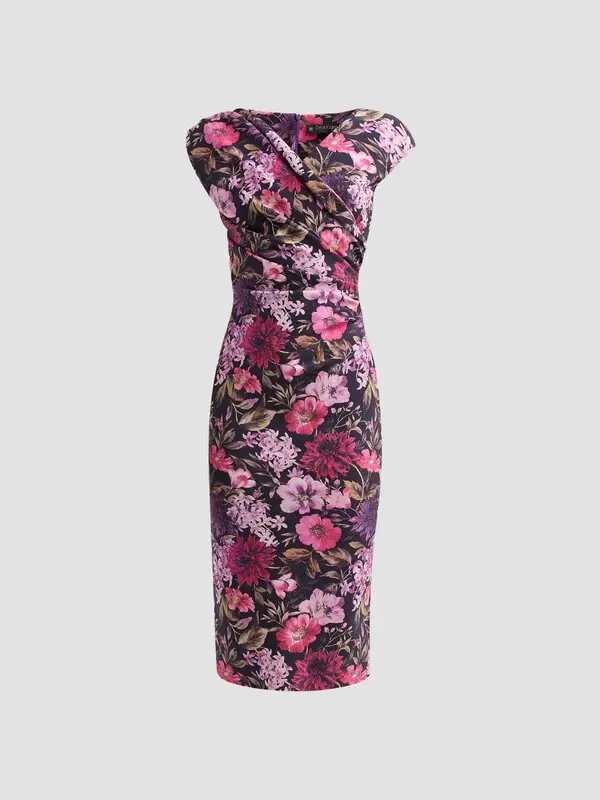 Chiara Boni La Petite Robe Dids Floral Jersey Midi Dress - Danielle