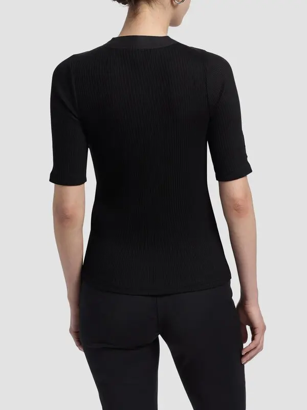 Derek Lam 10 Crosby Adrian V-neck Ribbed T-shirt