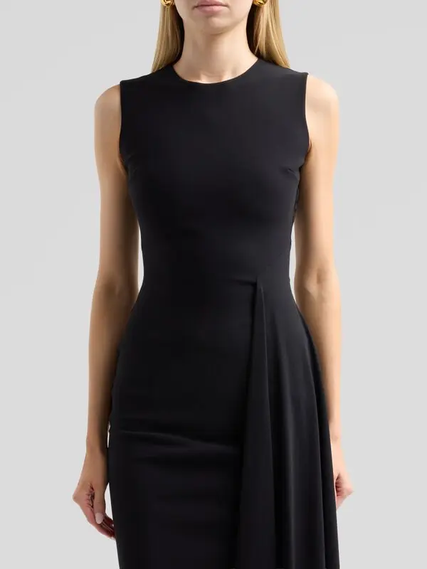 Chiara Boni La Petite Robe Elham Asymmetric Sash Midi Dress