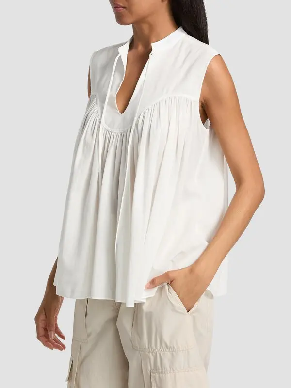 Derek Lam 10 Crosby Chase Yoked Top