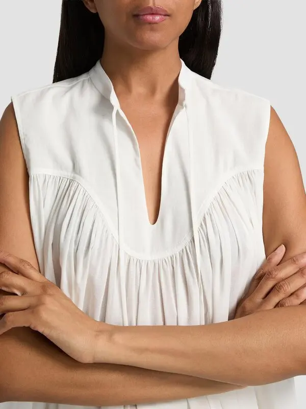 Derek Lam 10 Crosby Chase Yoked Top
