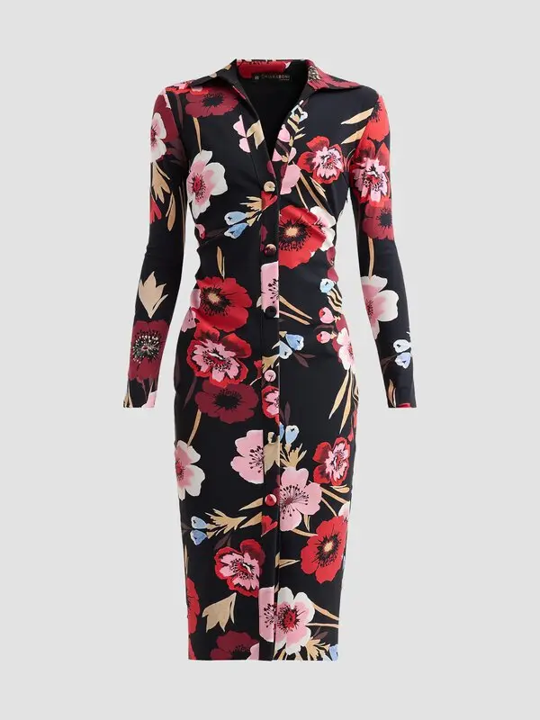 Chiara Boni La Petite Robe Taima Jersey Knee-length Shirtdress - Maesmall