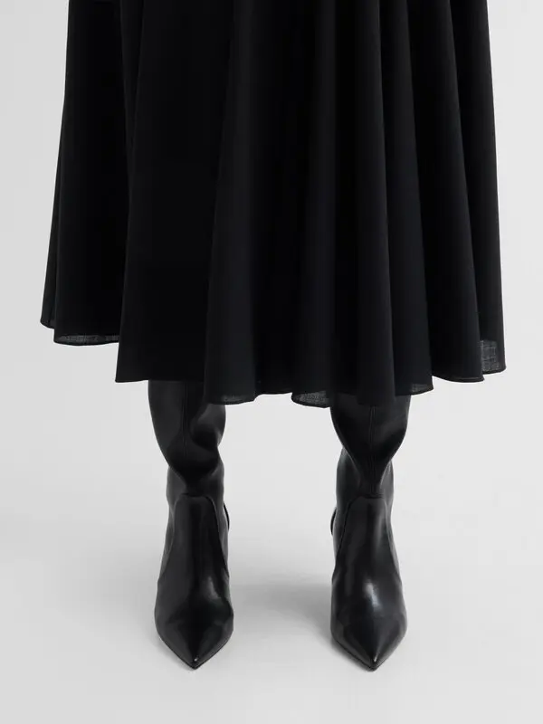 STUART WEITZMAN 75mm Leather Power Boots - Black