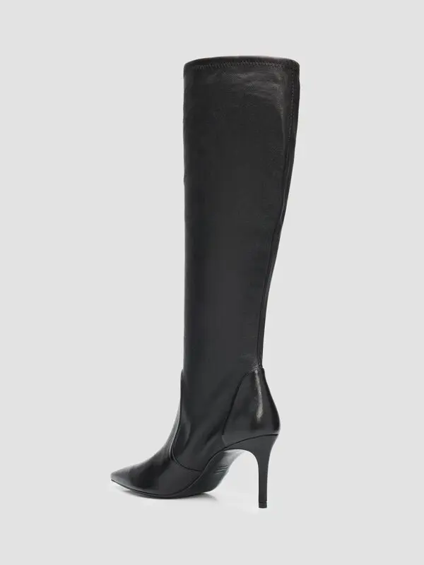 STUART WEITZMAN 75mm Leather Power Boots - Black