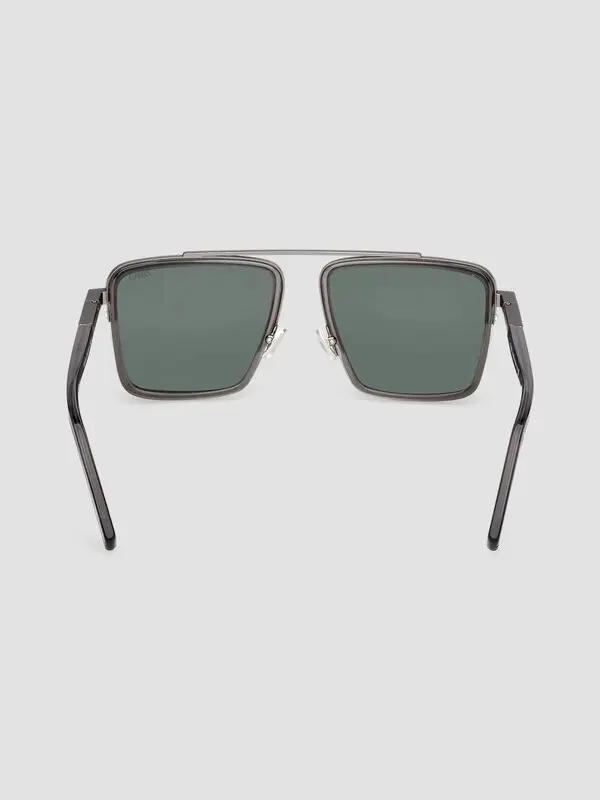 Zegna 57mm Geometric Sunglasses