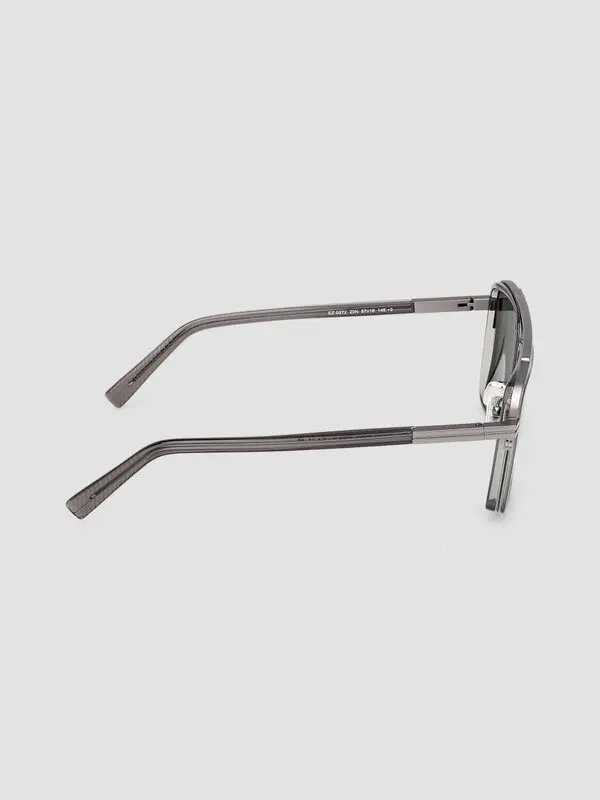 Zegna 57mm Geometric Sunglasses