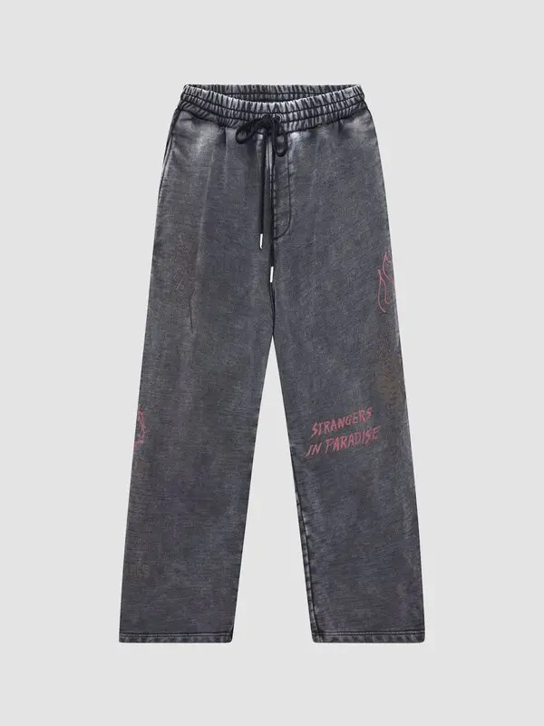 Ksubi Printed Cotton Wide-leg Track Pants