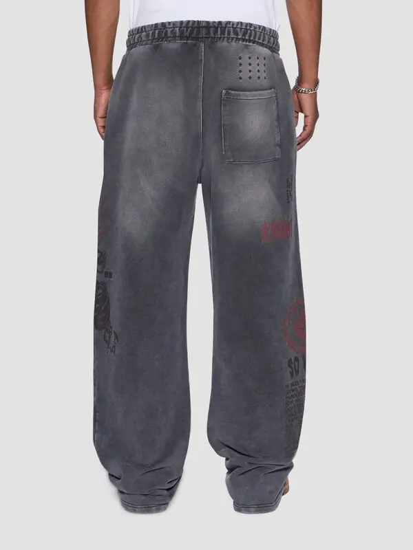 Ksubi Printed Cotton Wide-leg Track Pants