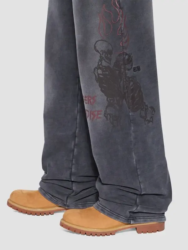 Ksubi Printed Cotton Wide-leg Track Pants