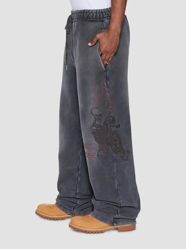 Ksubi Printed Cotton Wide-leg Track Pants