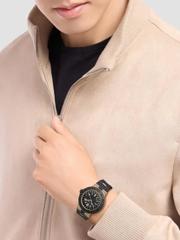 BVLGARI Titanium, Aluminum & Rubber Strap Watch/40mm