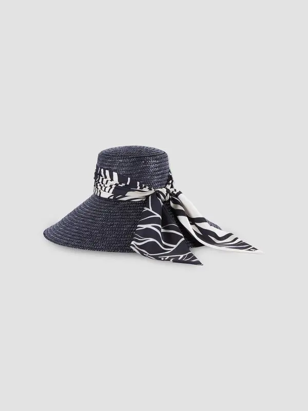 Eugenia Kim Mirabel Wide-brim Straw Sun Hat - Black
