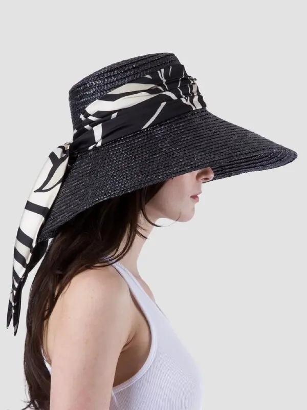 Eugenia Kim Mirabel Wide-brim Straw Sun Hat - Black