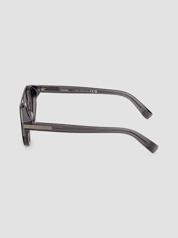 Zegna 48mm Aviator Sunglasses