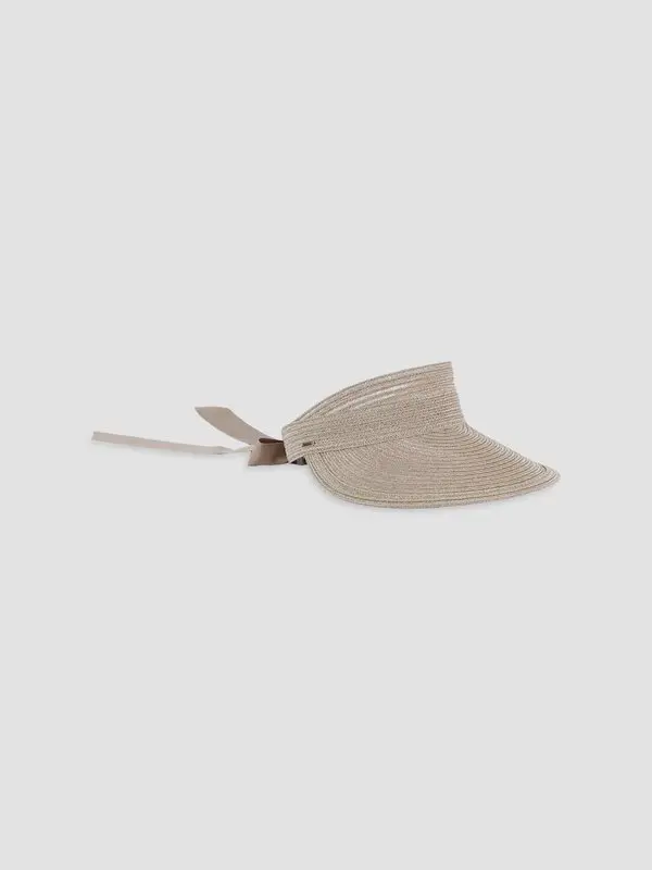 Eugenia Kim Ricky Vented Hemp-blend Visor - Khaki