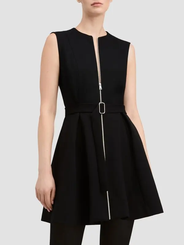 Derek Lam 10 Crosby Deeda Ponte Zip-front Mini Dress