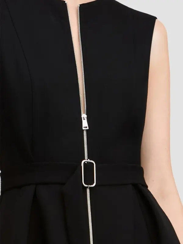 Derek Lam 10 Crosby Deeda Ponte Zip-front Mini Dress