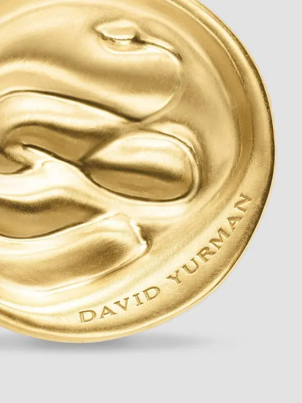 David Yurman Snake Amulet In 18k Yellow Gold With Diamonds, 18.8mm