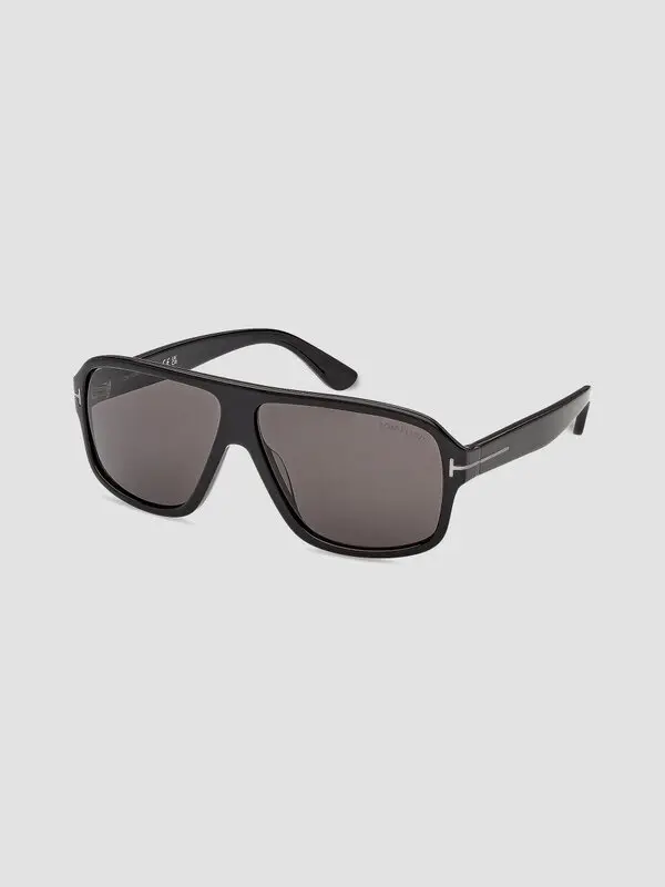 TOM FORD William 63mm Navigator Sunglasses - Black
