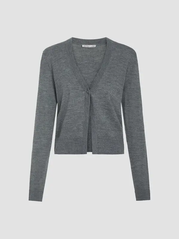Derek Lam 10 Crosby Jesse Mercerized Wool-cashmere Cardigan