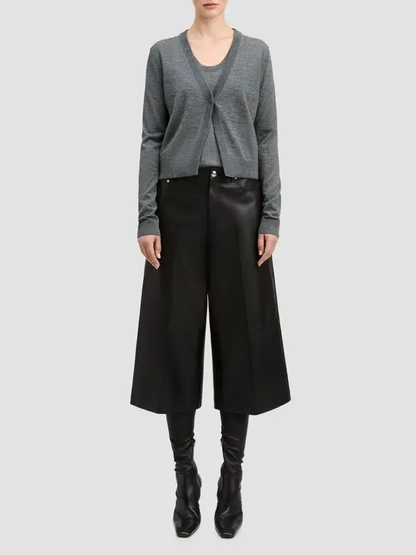 Derek Lam 10 Crosby Jesse Mercerized Wool-cashmere Cardigan