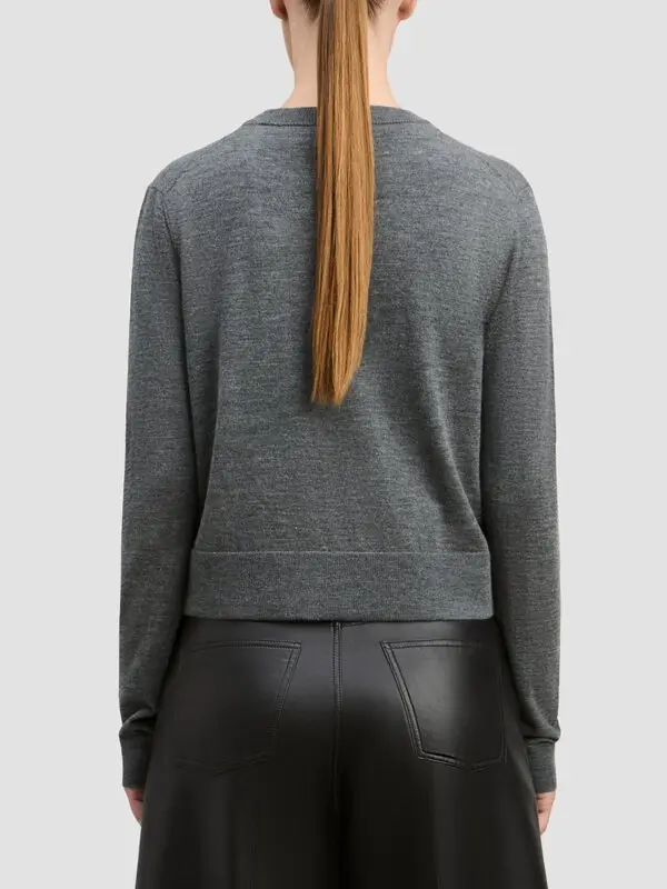 Derek Lam 10 Crosby Jesse Mercerized Wool-cashmere Cardigan